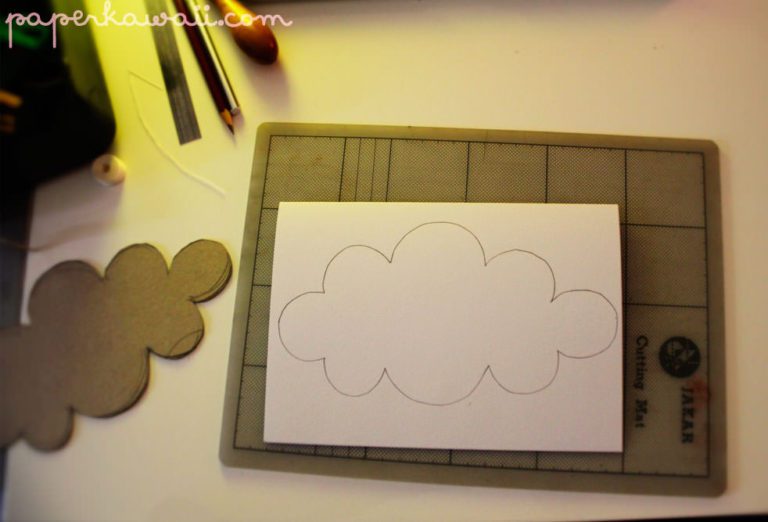 3D Cloud Decoration Tutorial - Paper Kawaii
