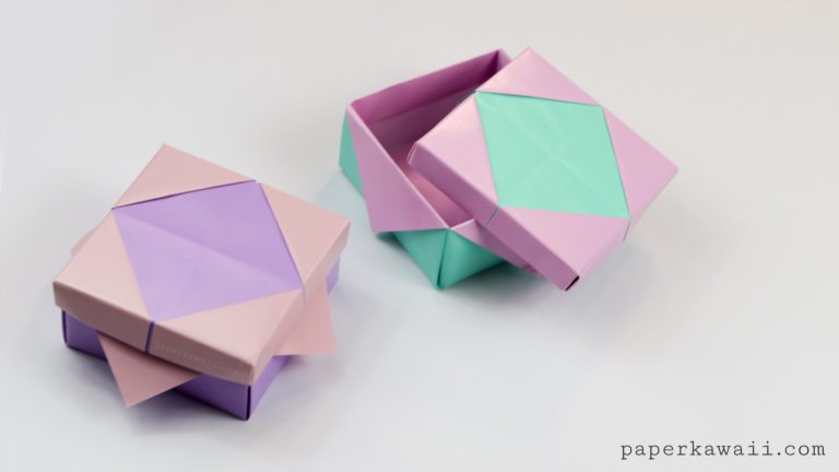 Easy Origami Masu Box Tutorial - Best Method - Paper Kawaii