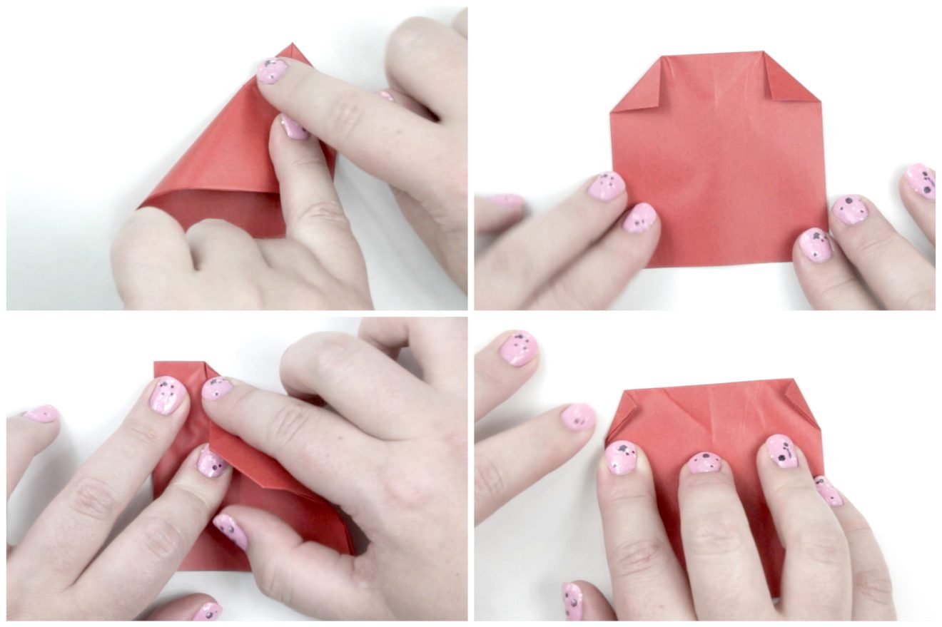 Origami Puffy Heart Photo Tutorial Step By Step Instructions - Paper Kawaii