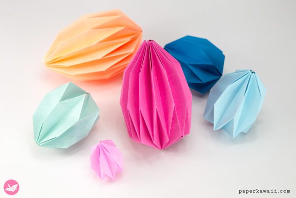 Origami Accordion Easter Egg Tutorial - Paper Kawaii